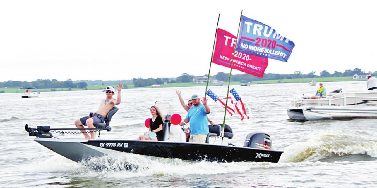 Trump support boat parade attracts 100-200 boats to Lake Limestone ...