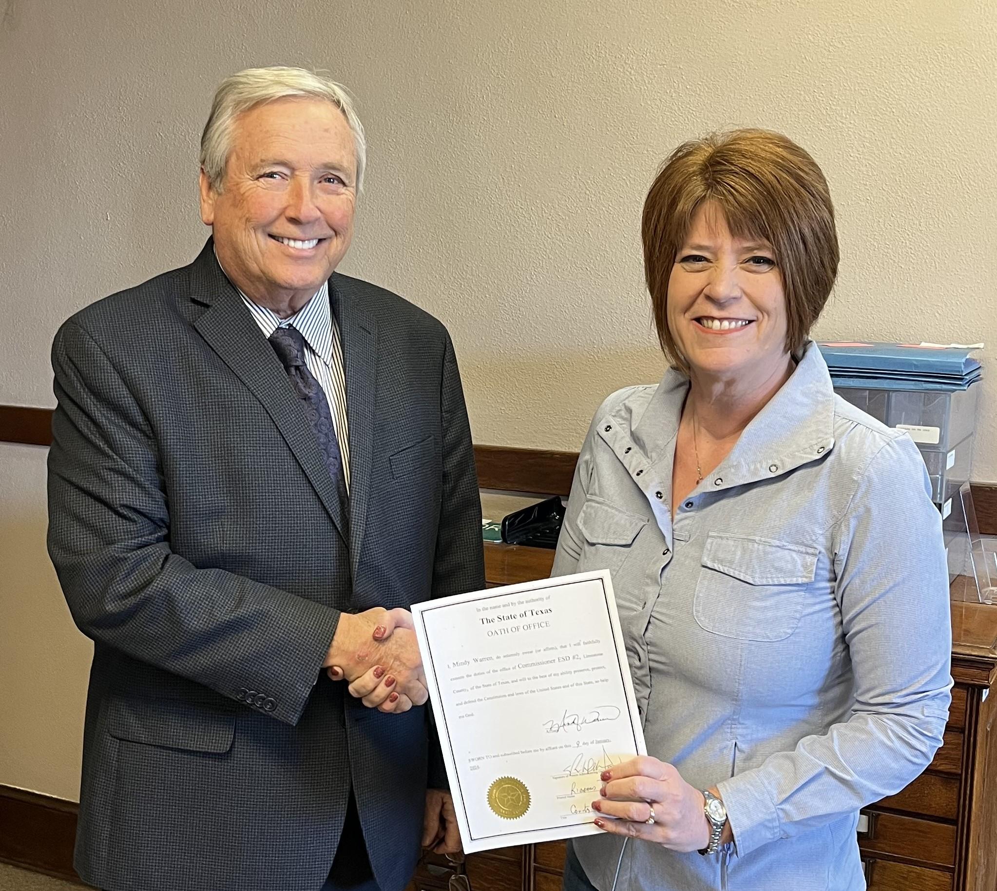 New Limestone County Emergency Services District 2 Board members sworn ...
