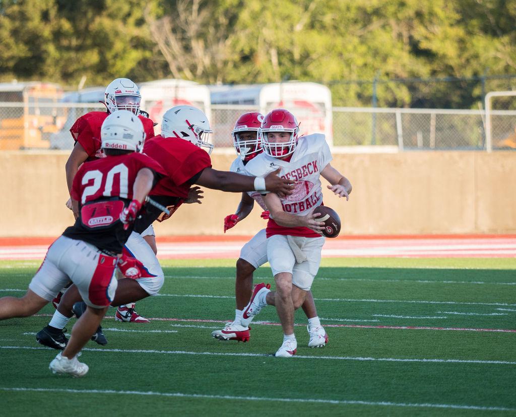 Goats Football Season Opens with Scrimmage | Groesbeck Journal