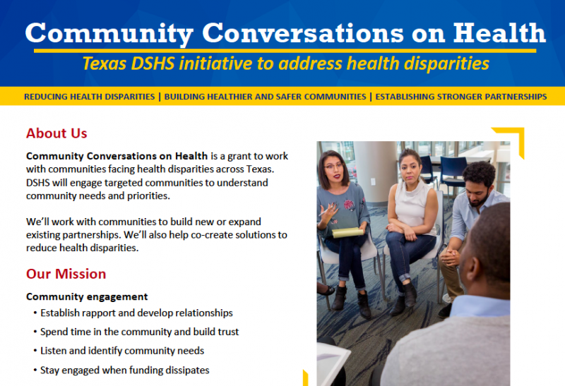DSHS invites residents to Community Conversations on Health | Groesbeck ...